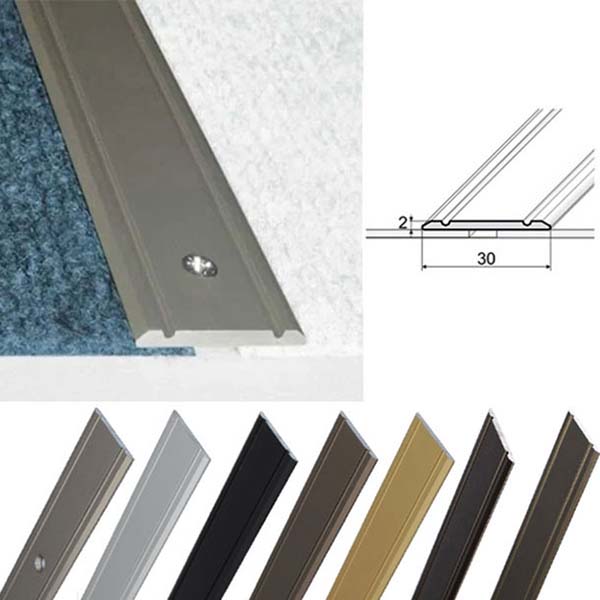 Buy Top Quality 30mm Aluminium Flat Door Threshold Screw fix For Wooden ...