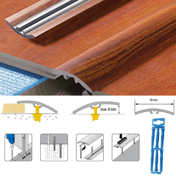 Buy Good Quality UPVC Wood Effect Door Edging Floor Trim Threshold Self ...