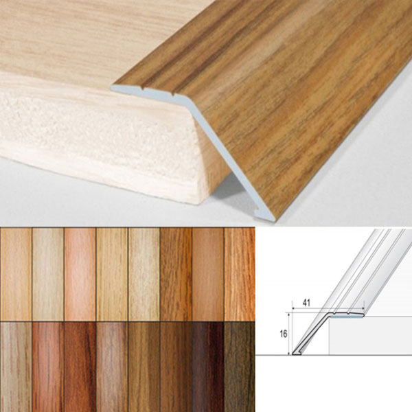 Shop Good Quality 41mm Aluminium Wood Effect Door Threshold Ramp